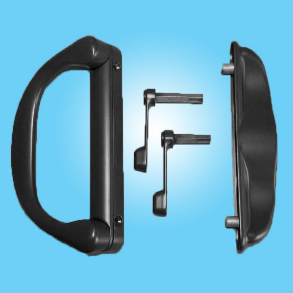 Interlock Sliding Door Handle Black 13-473B | Window and Door Parts