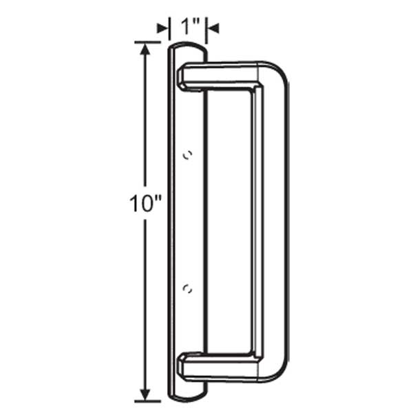 PGT Exterior Sliding Door Handle Bronze 13-530VB-E | Window and Door Parts