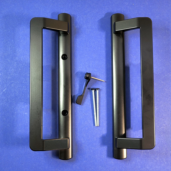 Roto Sliding Glass Door Handle Set Black 13-697B | Window and Door Parts