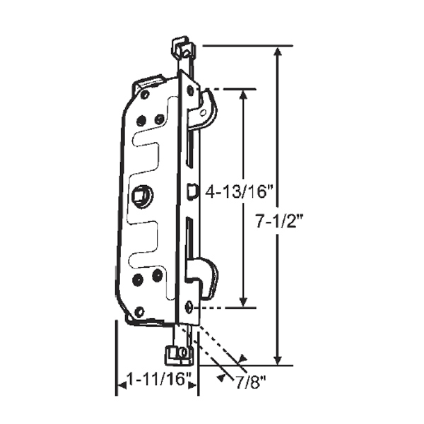 Milgard Sliding Door Lock 16-542NS | Window and Door Parts