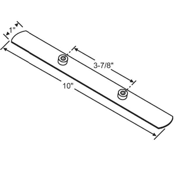 PGT Oil Rubbed Bronze Exterior Flush Plate Handle 16-714ORBZ | Window ...