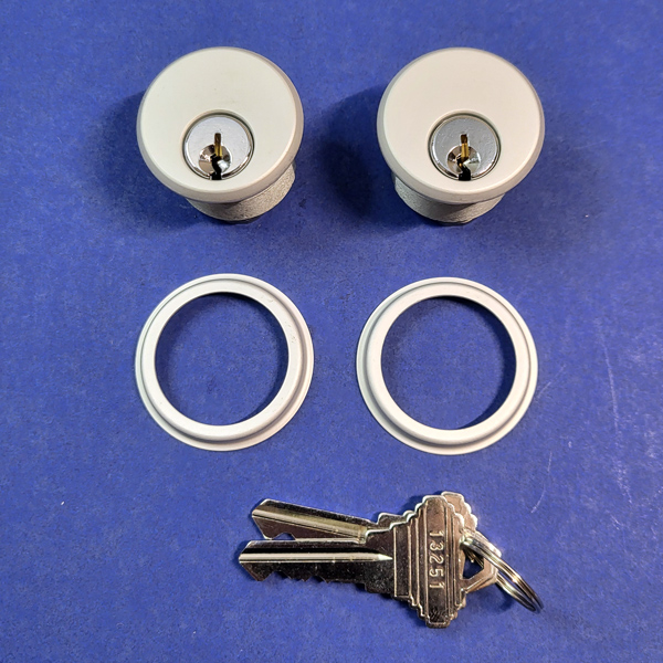 Keyed Mortise Cylinder, Keyed Alike Pair 19-573 | Window and Door Parts
