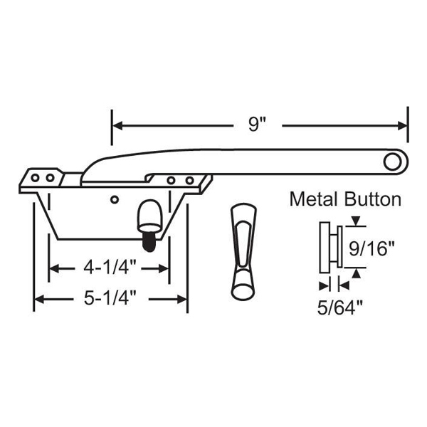 Fenestra Face Mount Casement Window Operator 36-137 | Window and Door Parts