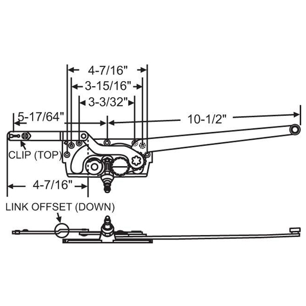 Truth Entrygard Casement Window Operator 36-191 | Window and Door Parts