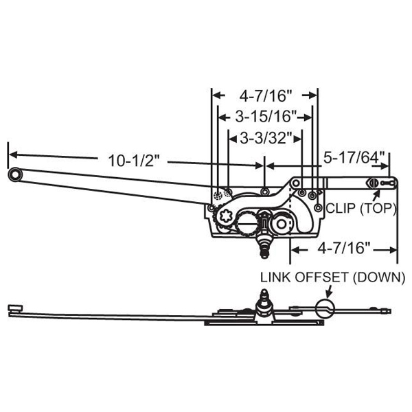 Truth Entrygard Casement Window Operator 36-192 | Window and Door Parts