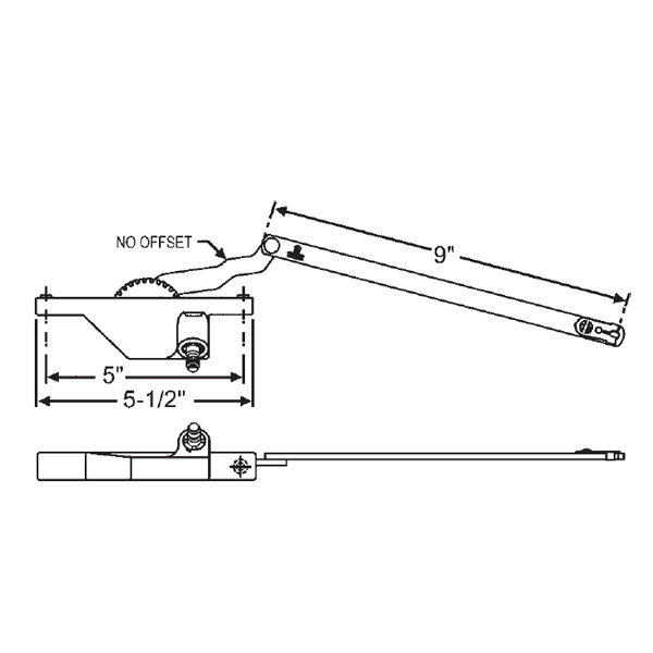 Truth Rear Mount Casement Window Operator 36-239-8