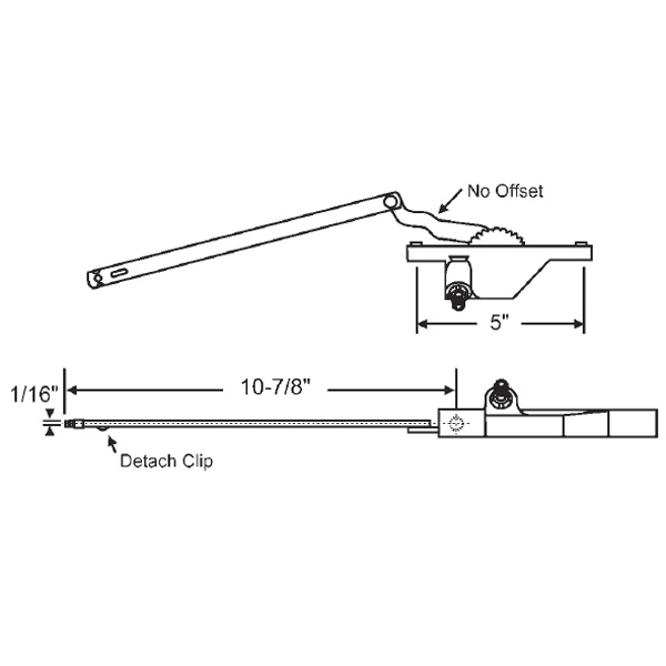 Truth Rear Mount Casement Operator 36-252-1 | Window and Door Parts