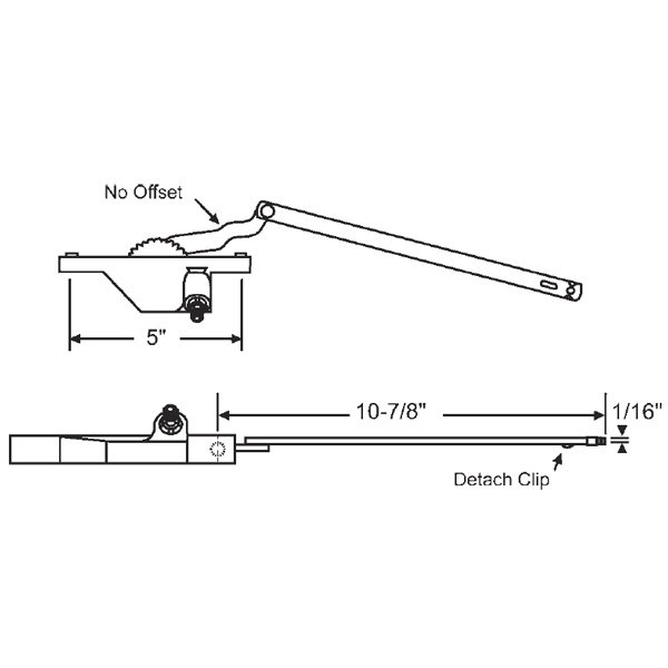 Truth Rear Mount Casement Operator 36-253-1 | Window and Door Parts
