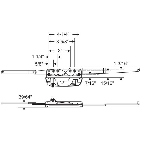 Truth Encore Dual Arm Casement Operator RH 36-369ENSS | Window and Door ...
