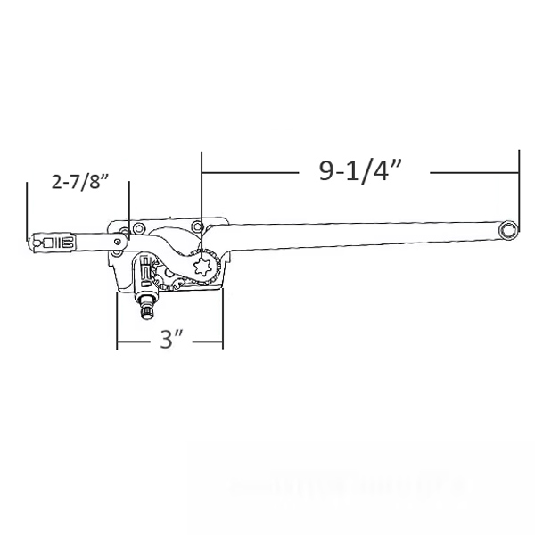 Ashland Dual Arm Casement Operator 36-663RH
