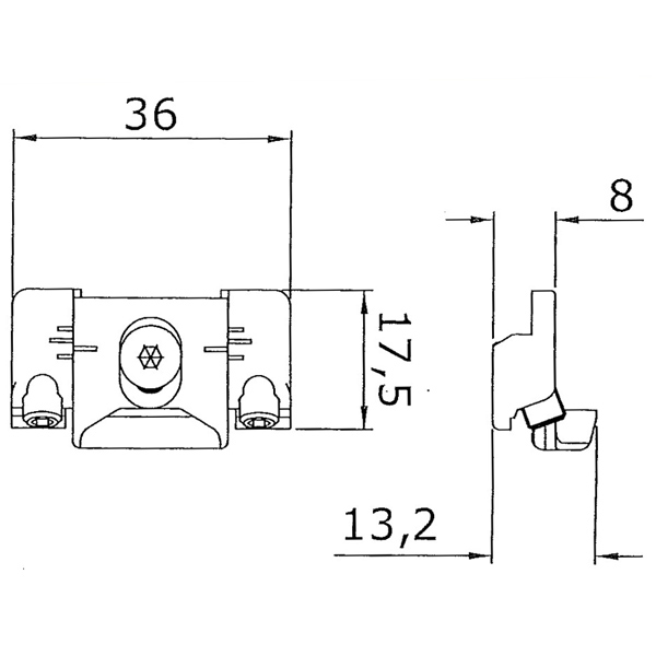 Savio Tilt and Turn Adjustable Strike 40-1001 | Window and Door Parts