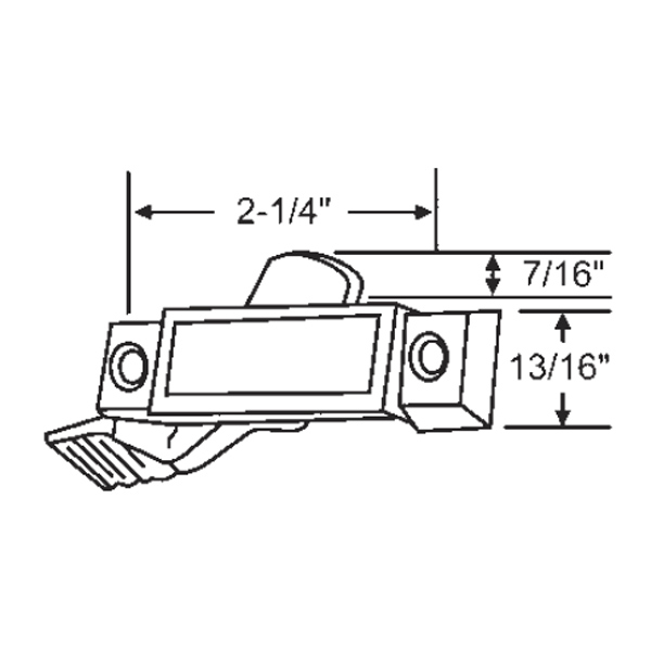 Sweep and Sash Lock 50-603AD | Window and Door Parts
