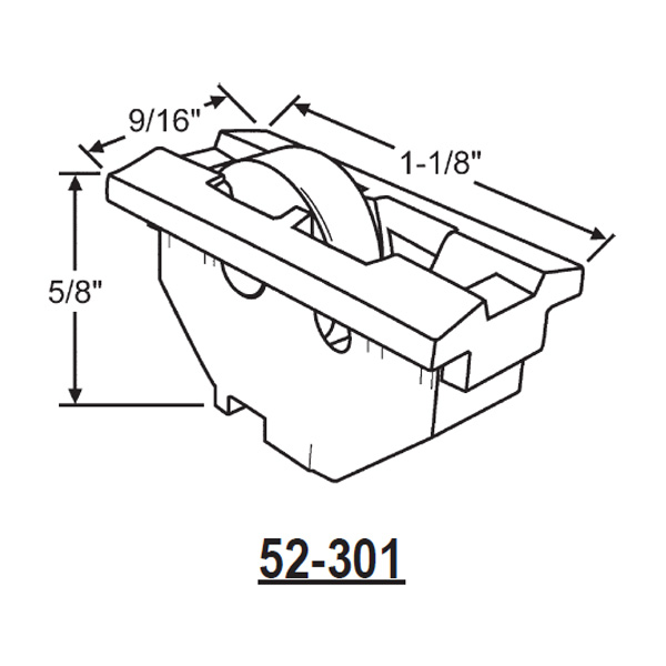 Sliding Window Rollers 52-301 | Window and Door Parts