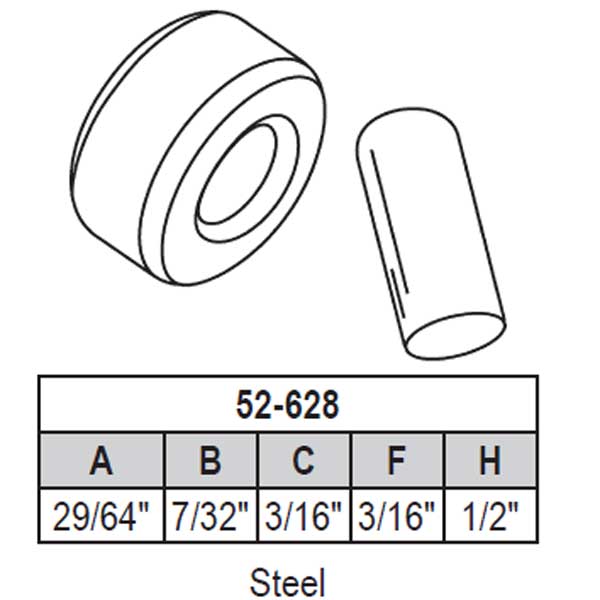 Sliding Window Wheels 52-628 | Window and Door Parts