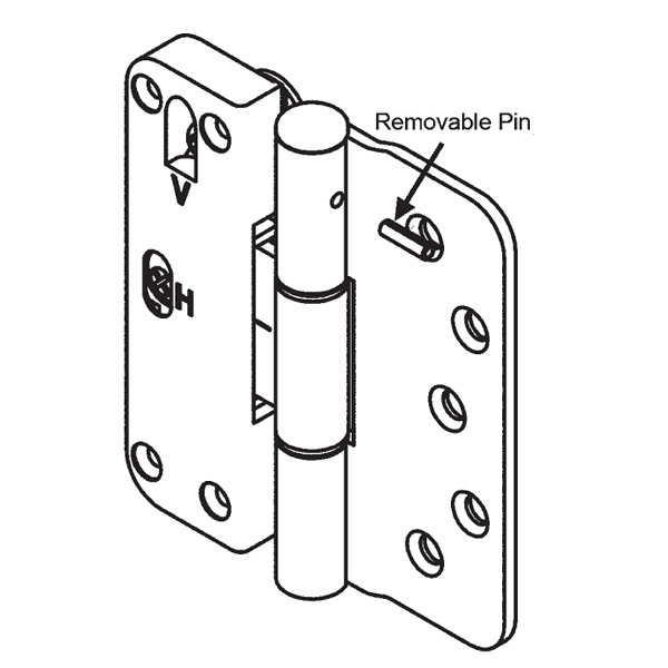 Truth Adjustable Door Hinge RH Black 56-147BORH | Window and Door Parts