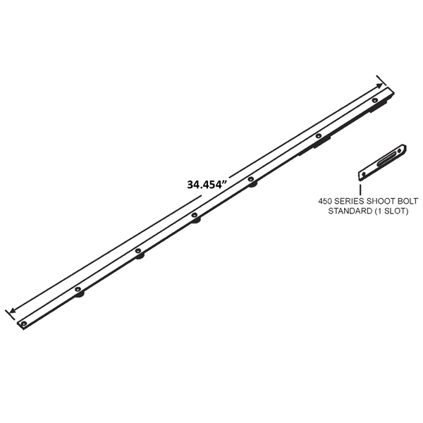 Ashland Multipoint Upper Shootbolt Extension 56-485-1P | Window and ...