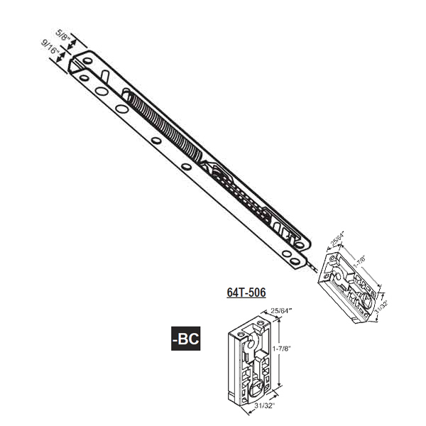 34TG Window Channel Balance 62A-34TG-BC | Window and Door Parts