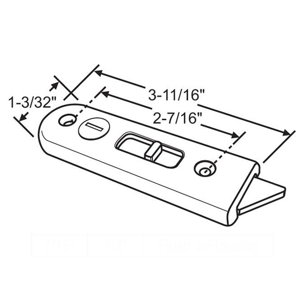 PGT Window Tilt Latch LH 85-6004LHBG | Window and Door Parts
