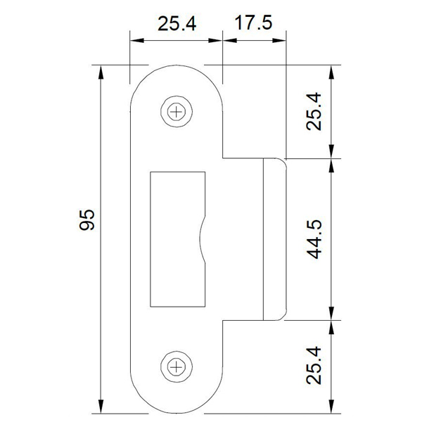GU Multipoint Lock Strike 854-13915 | Window and Door Parts