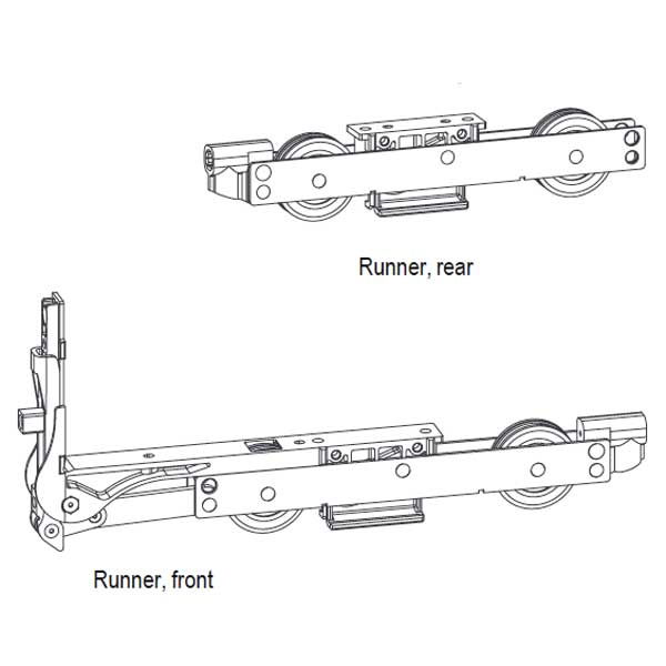 Lift & Slide Runners 854-14975 | Window and Door Parts