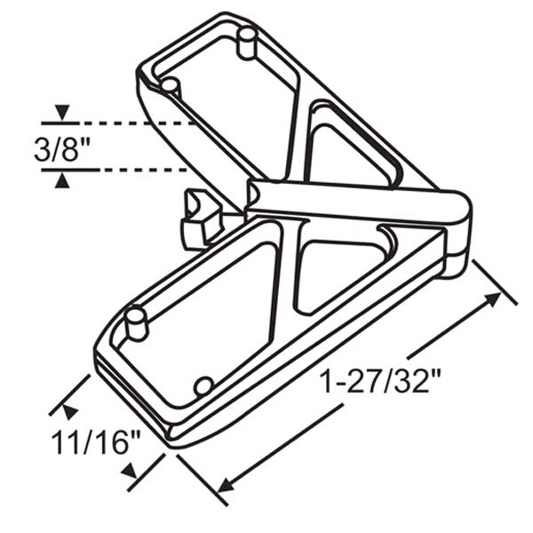 Andersen Window Screen Corner White 90-503W | Window and Door Parts