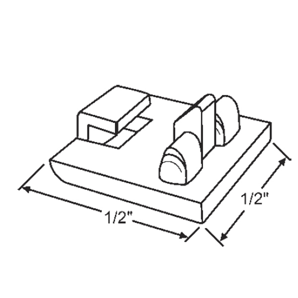 Lawson Window Face Guide Black 900-19990B | Window and Door Parts