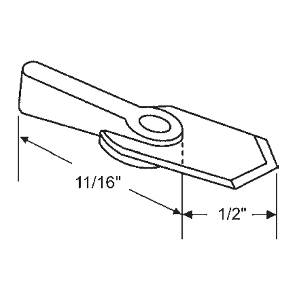 Screen Pointer Latch 900-9823W | Window and Door Parts