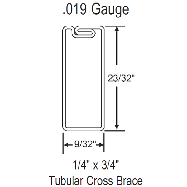 Tubular Cross Brace 90H-182 | Window and Door Parts