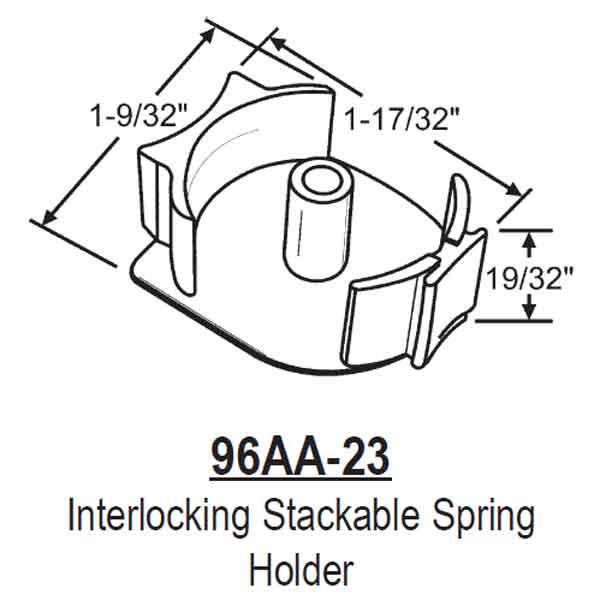 Strybuc - - Interlocking Stackable Spring Holder 96AA-23