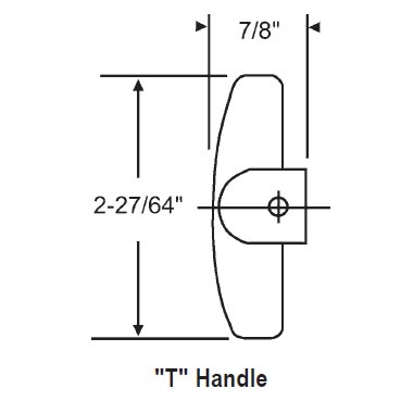 Peachtree Window T Handle 37-123 | Window and Door Parts
