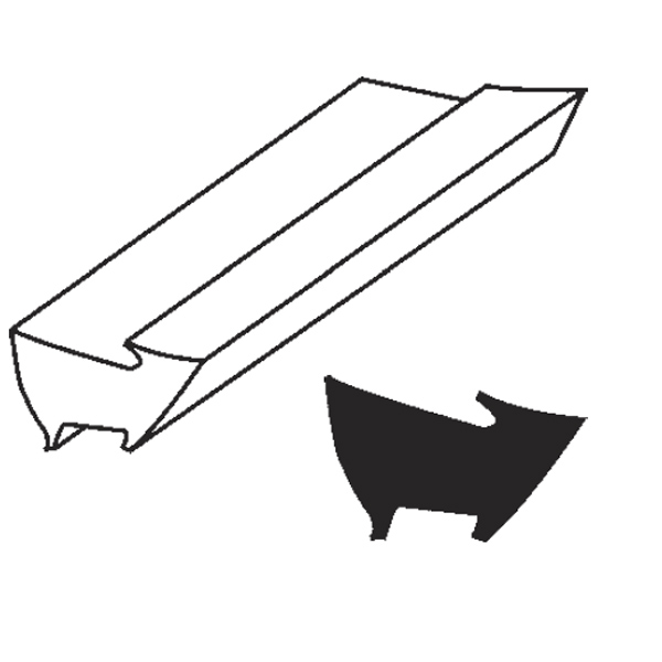 Glazing Spline WDV 7 BK