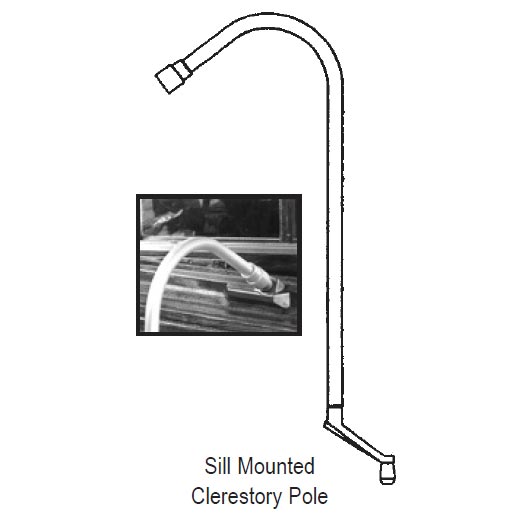 Sill Mount Clerestory Window Wand 39-104-5 | Window and Door Parts