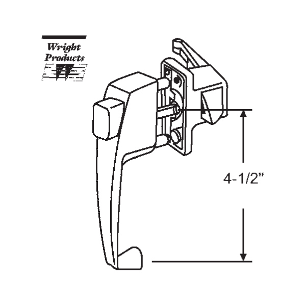 Push Button Latch 900-7339BL | Window and Door Parts