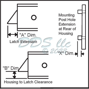 General Aluminum Window Tilt Latch Set 900-19450WA | Window and Door Parts