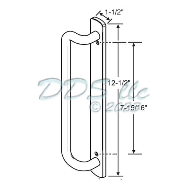 PGT Sliding Door Handle Interior 13-489W-i | Window and Door Parts