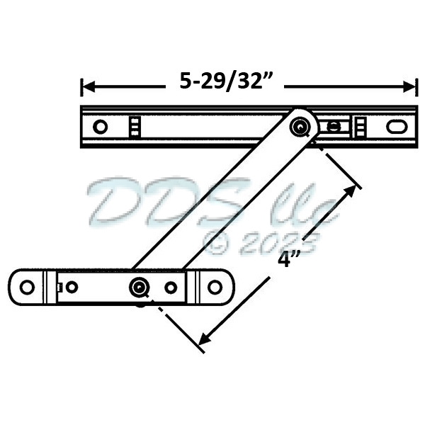 Securistyle 4 inch Window Sash Restrictor 28-183-4 | Window and Door Parts