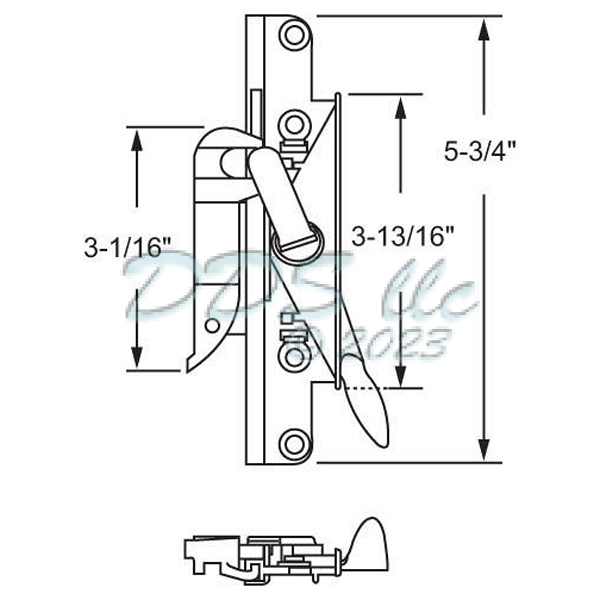Marvin Multi-Point Casement Window Lock LH 34-134-1 | Window and Door Parts