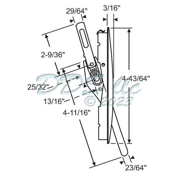 Truth Mirage Multi-Point Casement Lock 34-136-16 | Window and Door Parts
