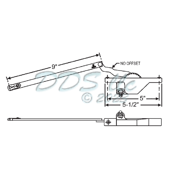 Truth Rear Mount Casement Window Operator 36-238-8 | Window and Door Parts