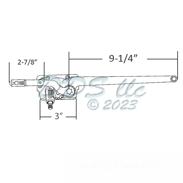 Ashland Dual Arm Casement Operator 36-663RH | Window and Door Parts