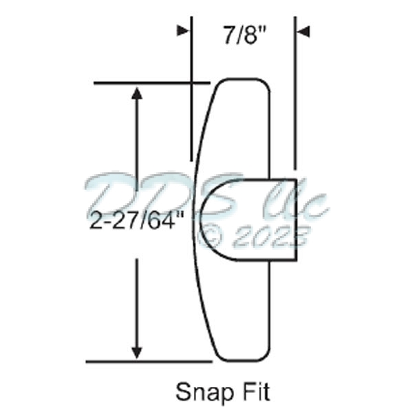 Truth Window T-Handle Aluminum 37-140-7 | Window and Door Parts