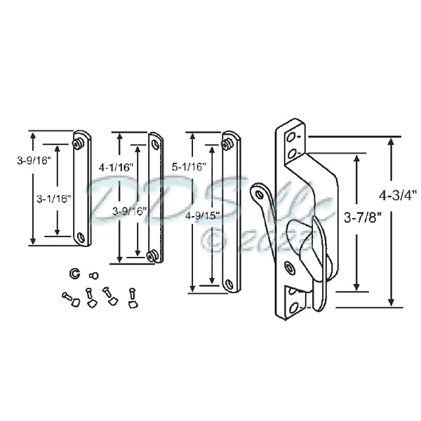 Universal Jalousie Operator 41J-4000PK | Window and Door Parts
