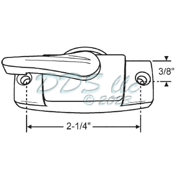 Sweep and Sash lock 50-1027W | Window and Door Parts
