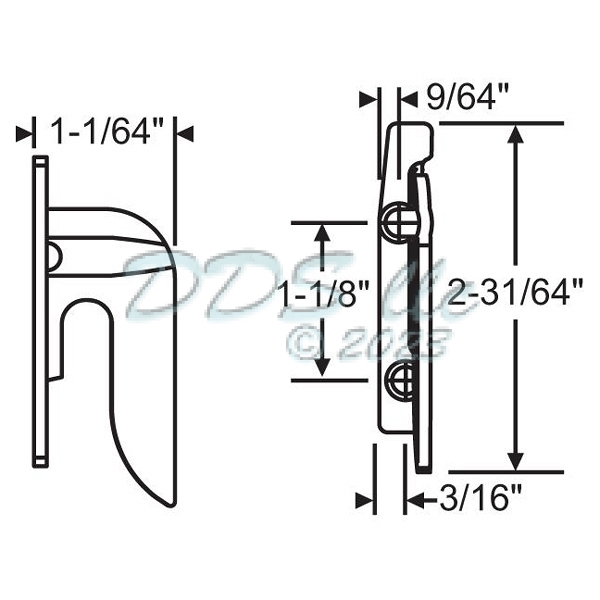 Truth Flange Window Keeper Stainless Steel 50-1273LHss | Window and ...