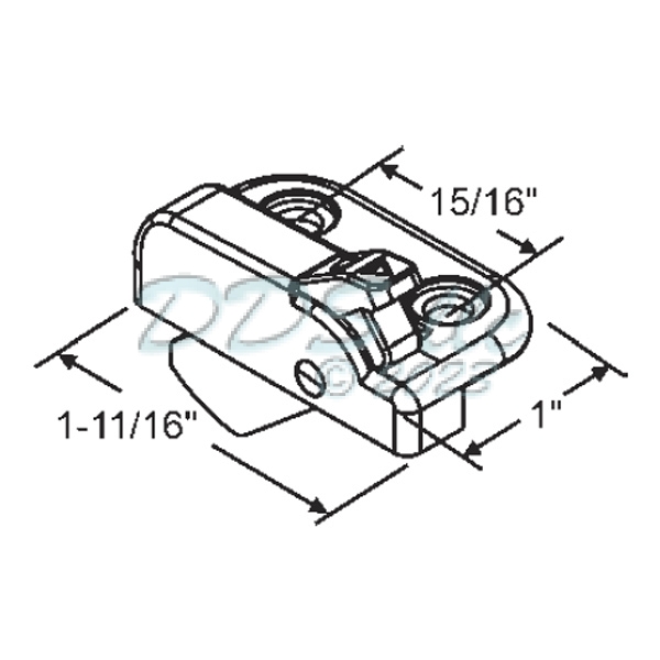 Plastic Single Action Window Ventlock White 50-2007BEW | Window and ...