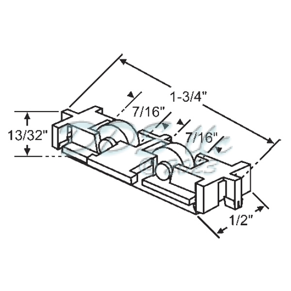 Sliding Window Rollers 52-917 | Window and Door Parts