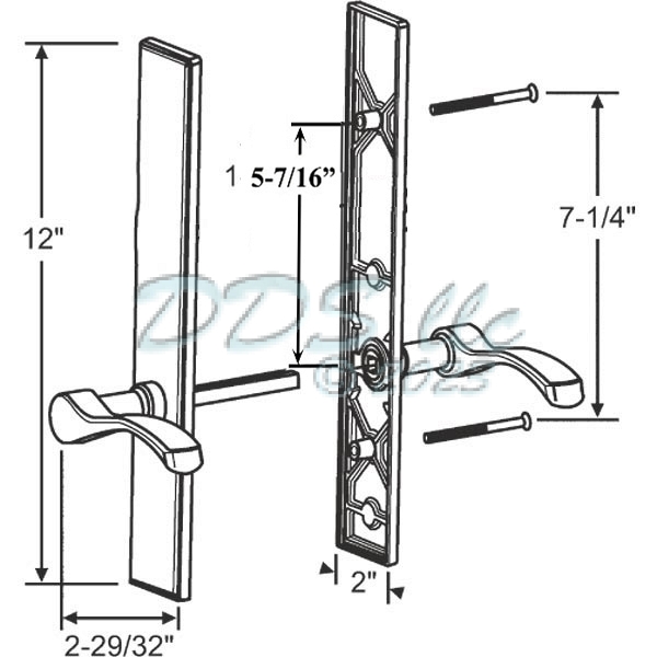 Ashland Expressions Passive Door Handle Set 55-142ORBZ | Window and ...