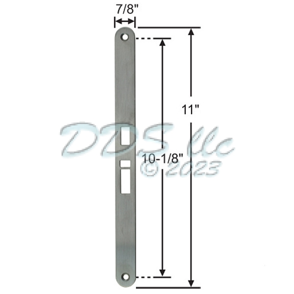 Ashland Single Point Lock Faceplate 56-110 | Window and Door Parts