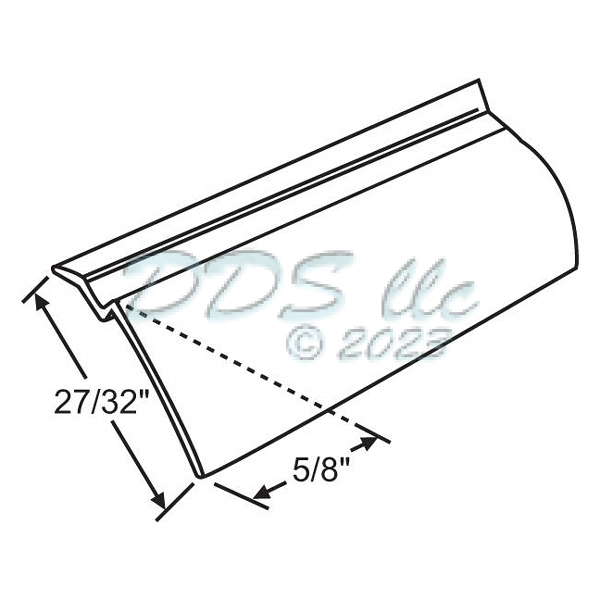 Snap In Vinyl Glazing Bead 65-456W | Window and Door Parts