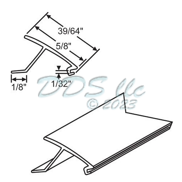 Milco Snap In Vinyl Glazing Window Bead 65-564W | Window and Door Parts